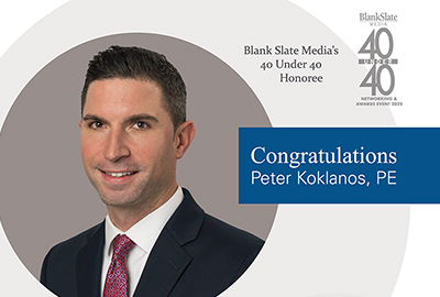 Peter Koklanos Named as Honoree for Blank Slate Media's 40 Under 40 - LiRo